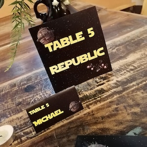 Space Wedding Menu,table Name & Name Place Cards Sci Fi Themed Weddings ...