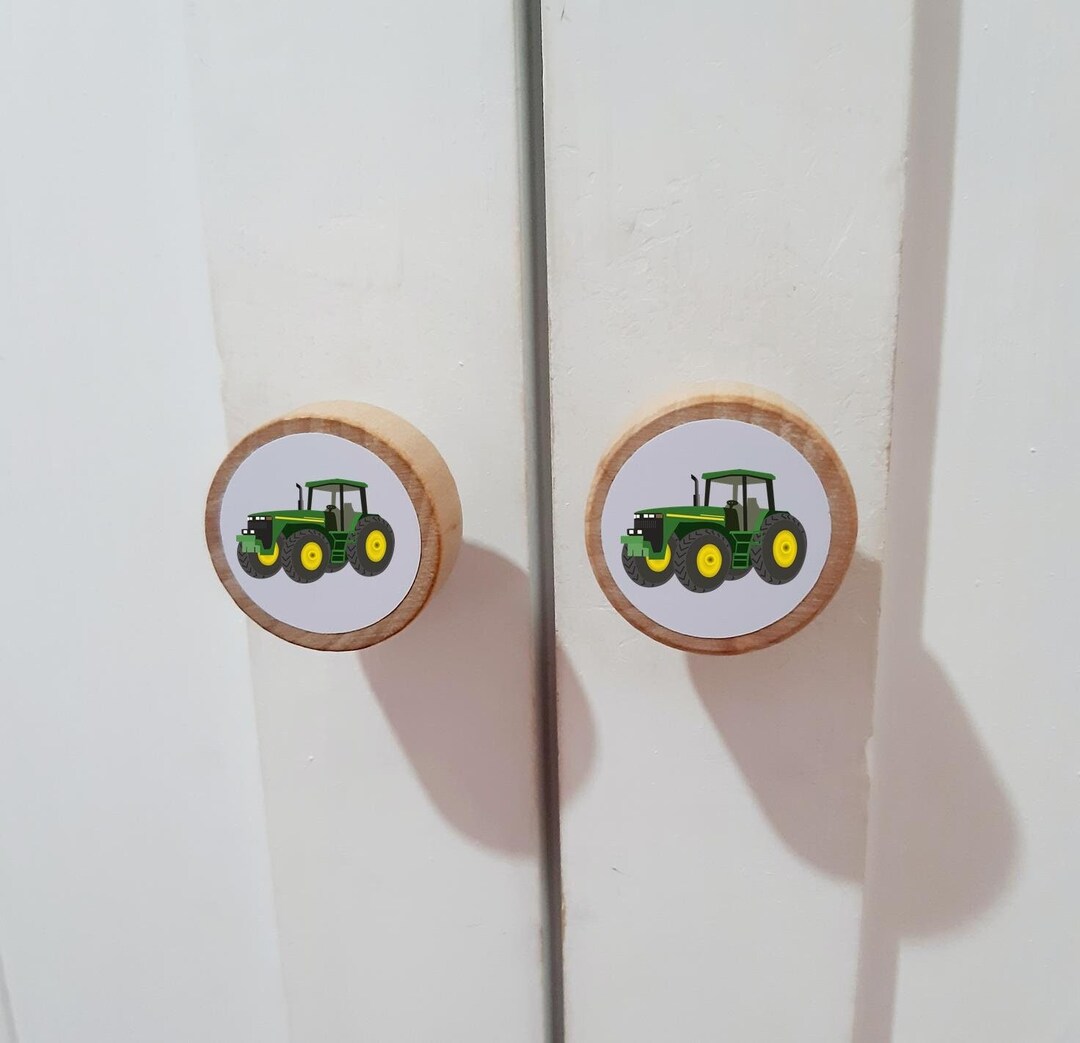 Tractor Wooden Drawer Knobs, Farmhouse Decor, Boys Room - Etsy