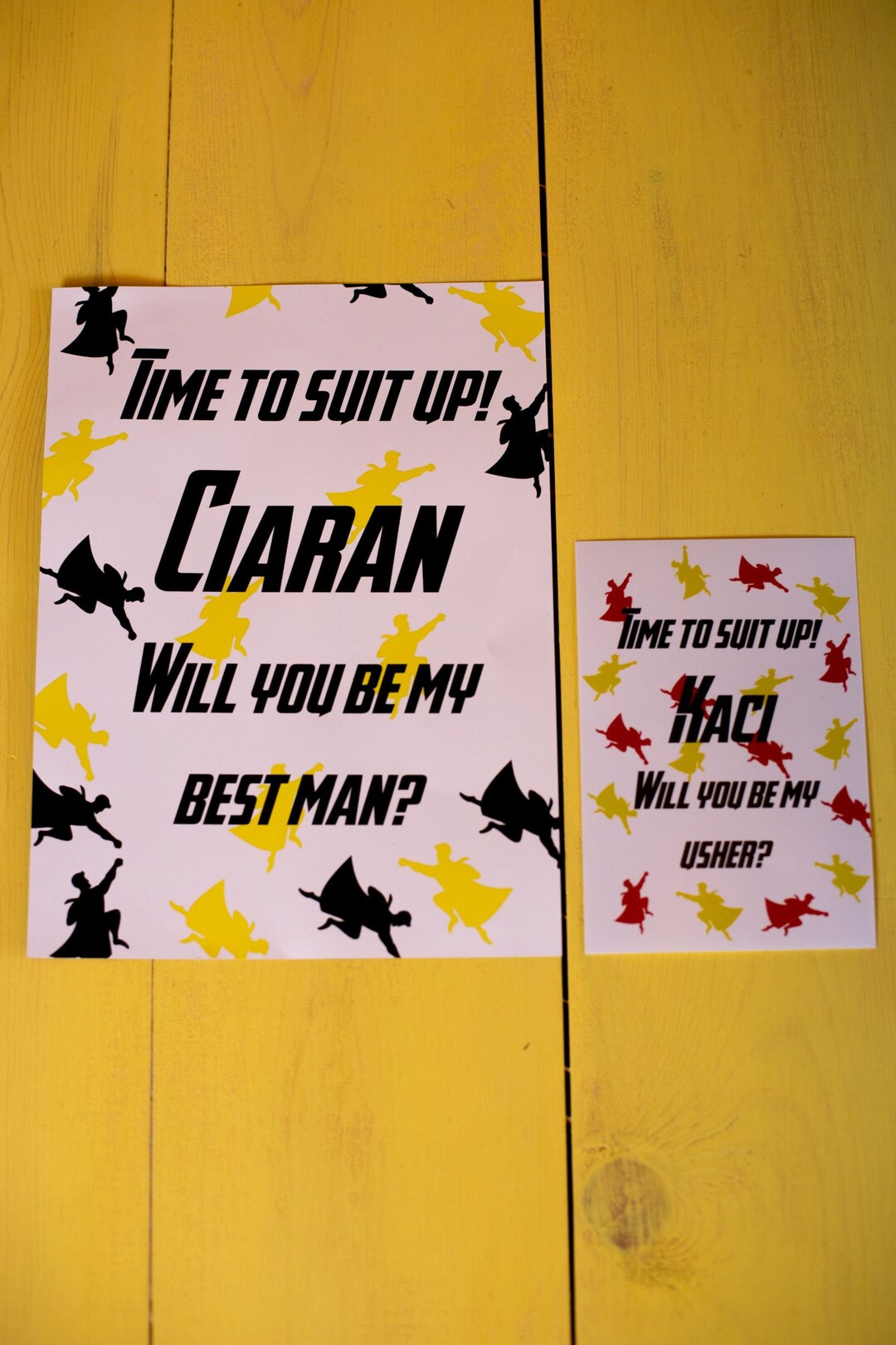 Suit up Wedding Poster Print Personalised Personalizedwill You Be My ...