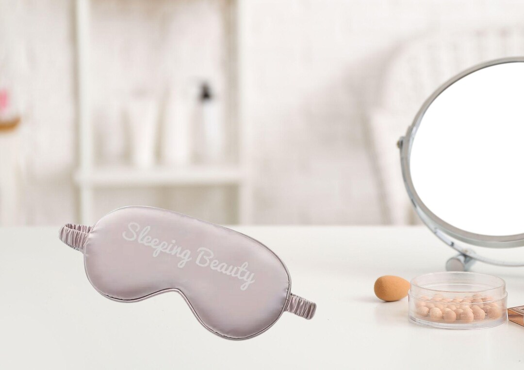 Sleeping Beauty Eye Mask With Elastic Strap – Soft Cozy Light Blocking ...