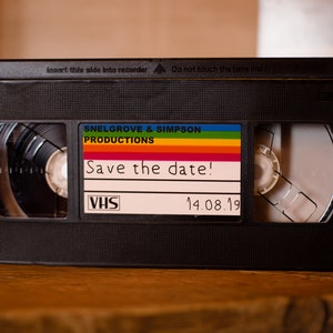 Retro VHS Video Tape Card, Personalized Birthday, Wedding Invitation - Etsy
