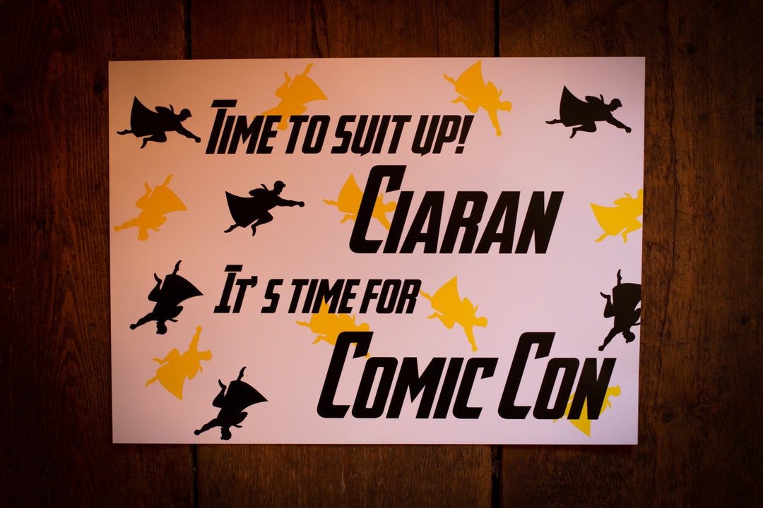 Comic Con Superheroes Autograph Photo Memory Book Personalised ...