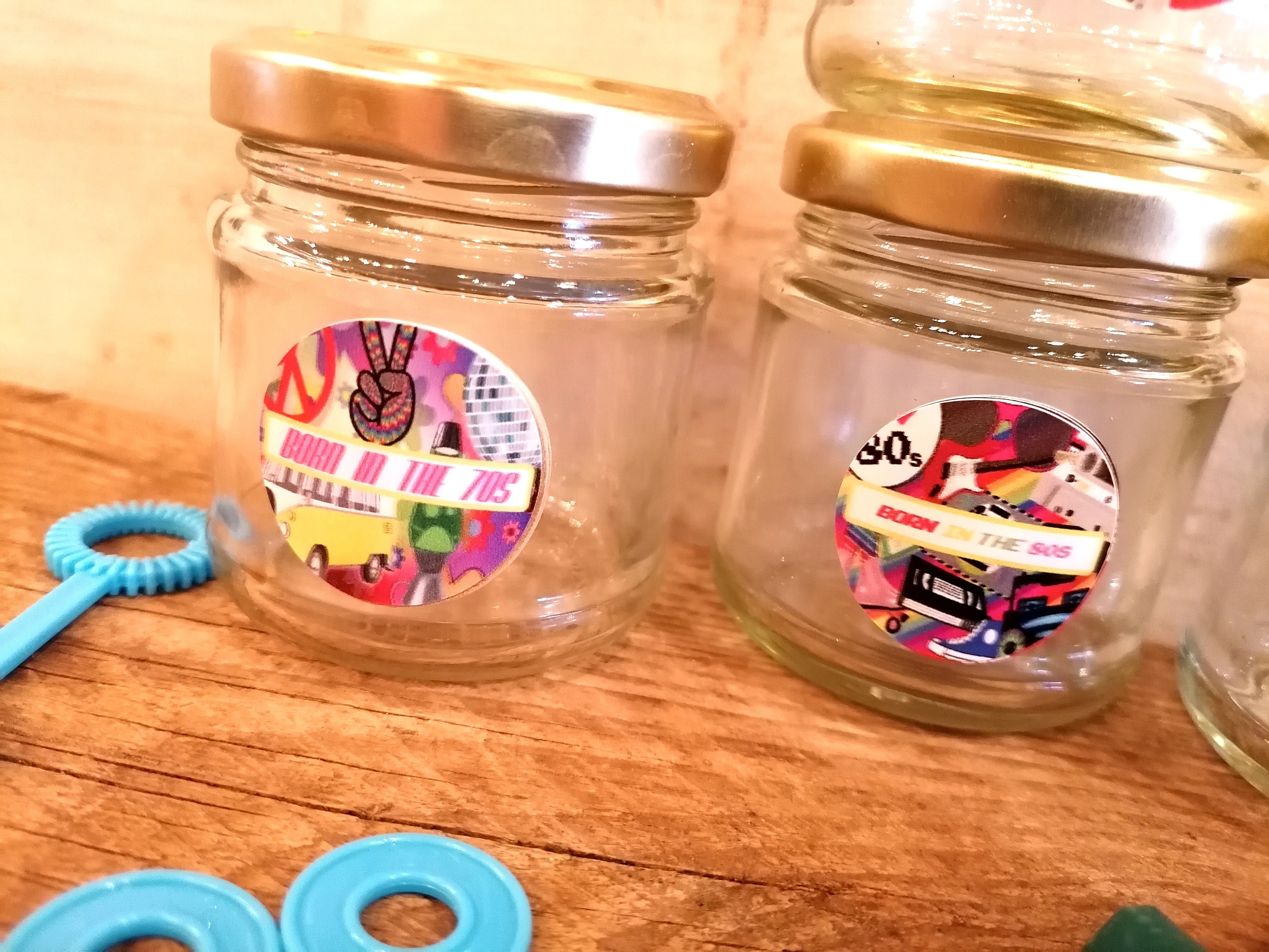 Birthday Bubble Jars 50s60s70s80s90s Party Favours Favors - Etsy UK