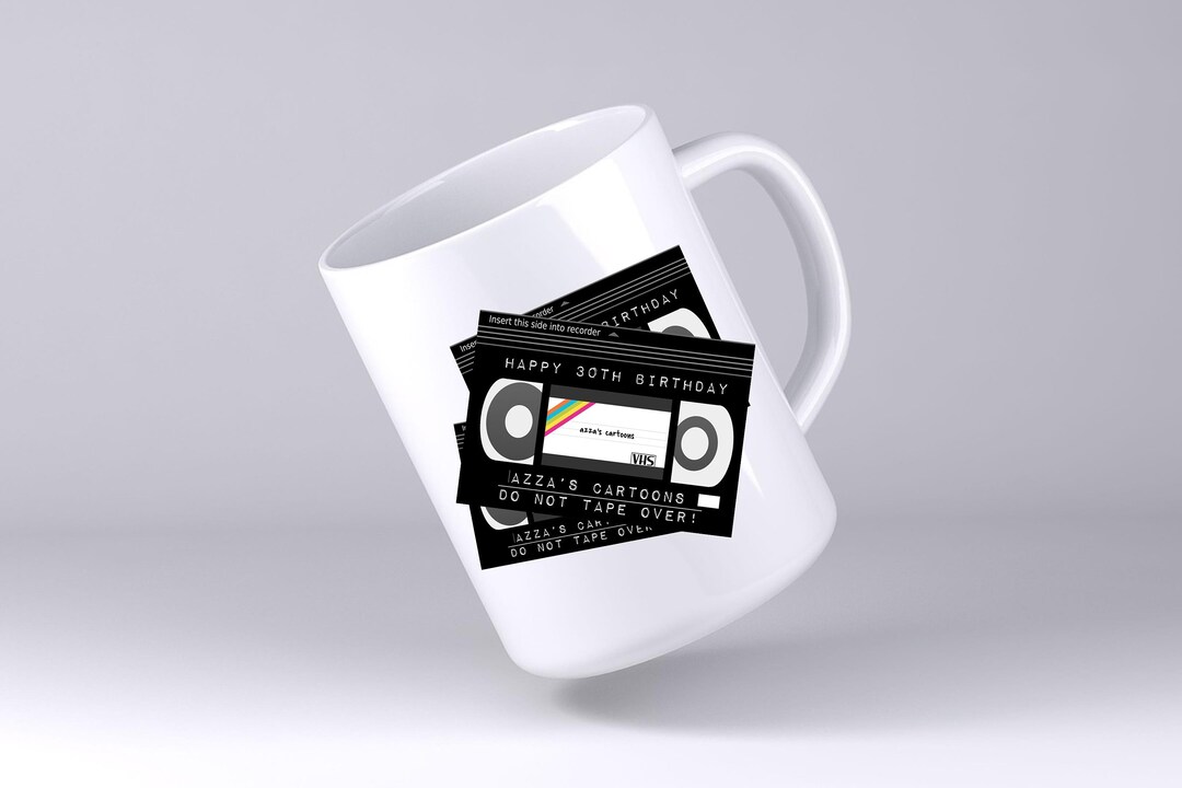 Video VHS Mug Film Lovers Movie Personalised Personalized Kitchen Gift ...
