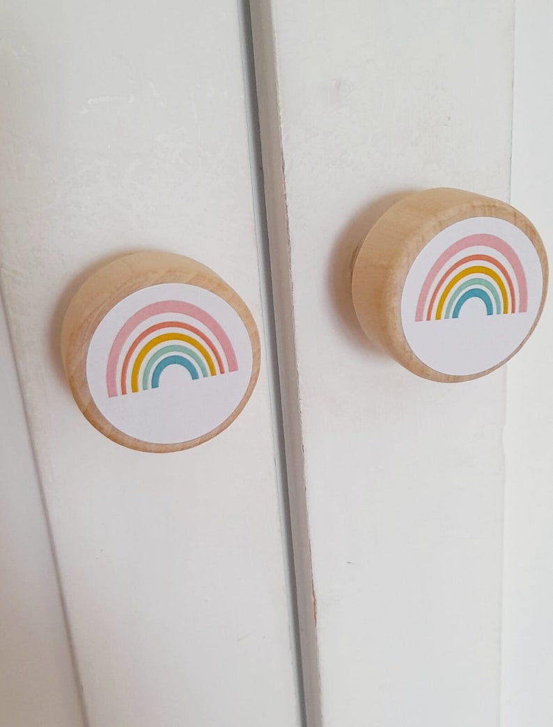Rainbow Wardrobe Handles Drawer Handles Knobs Perfect for - Etsy
