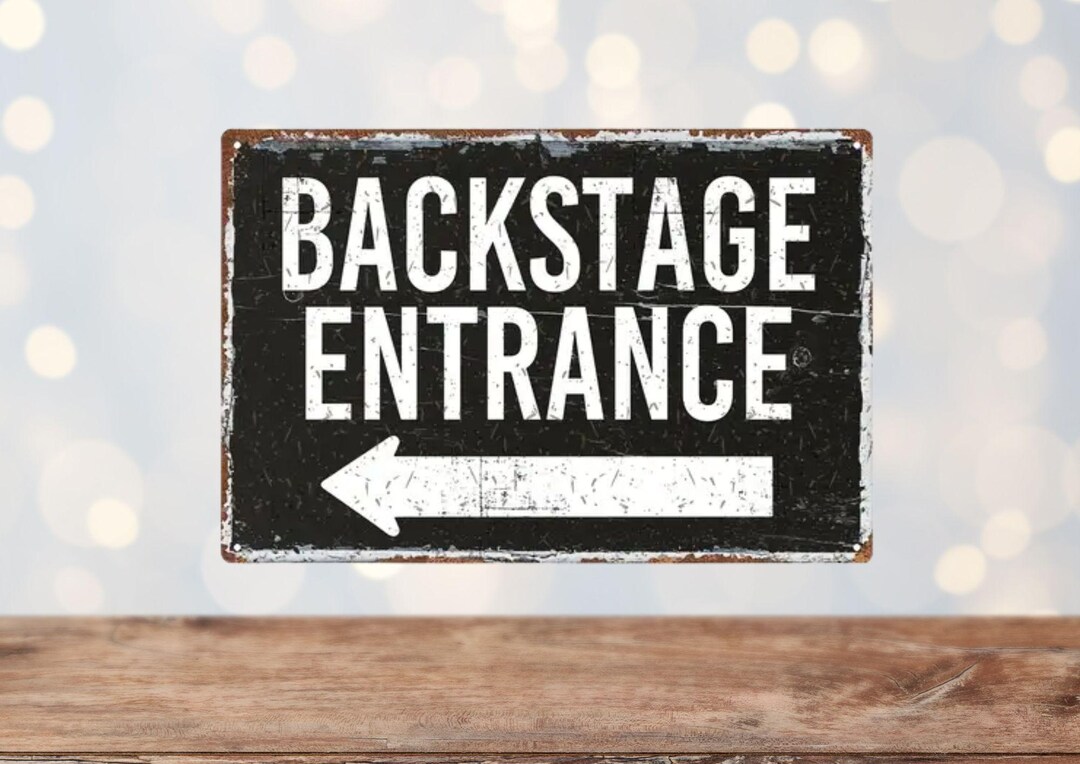 Theatre Backstage Entrance Sign, Musical Theater Decor, Stage Prop - Etsy
