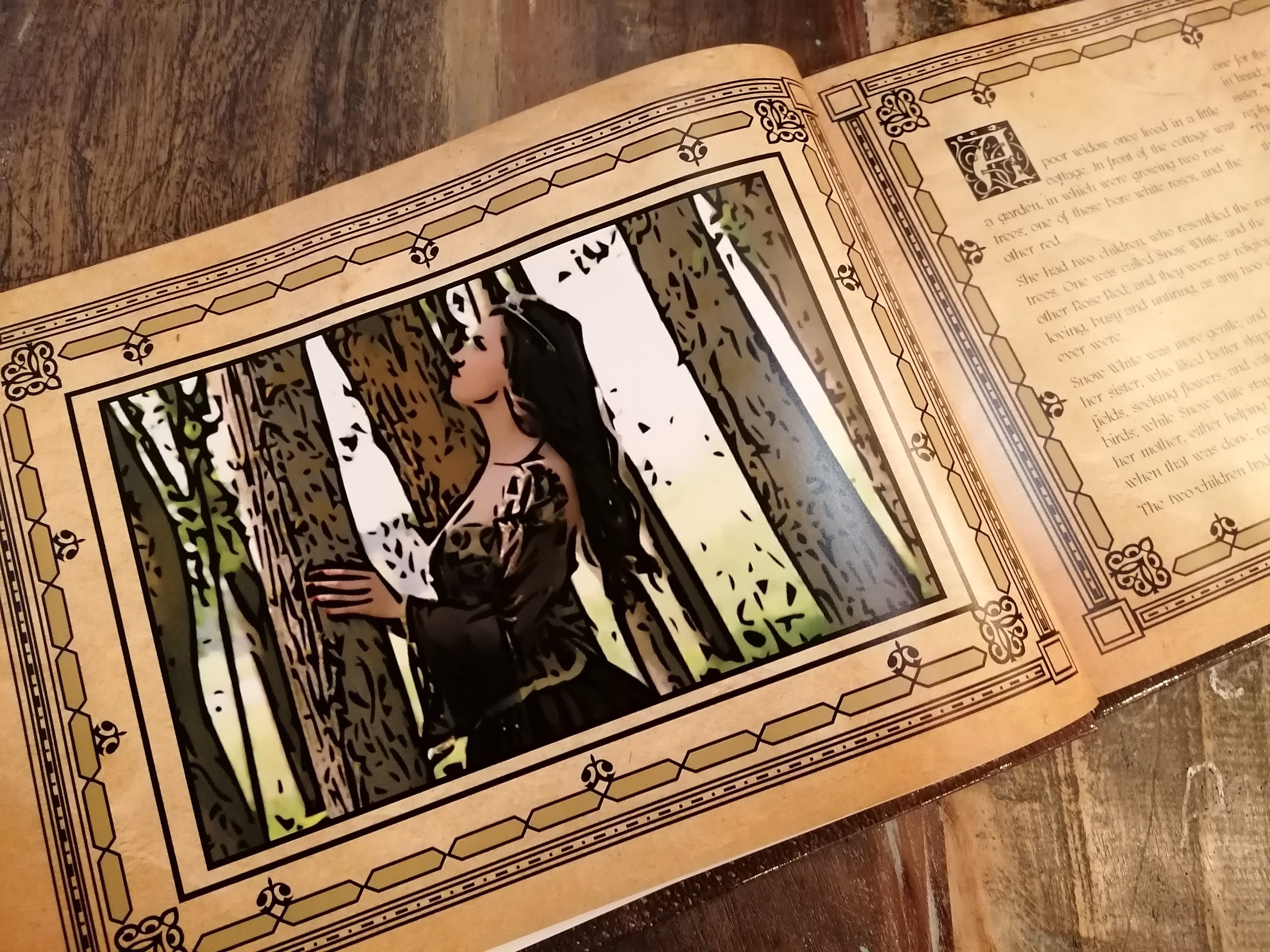 Once Upon a Time Fairytale Book Stories and Images Snow - Etsy UK