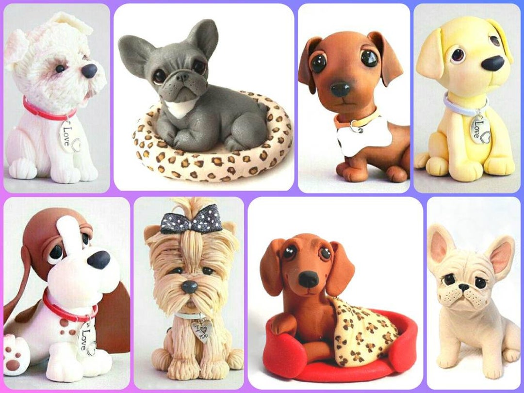 Customized Dog, Cat Figures - Pet Figure - Handmade With Polymer Clay ...