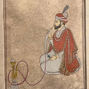 Indian Mugol Portrait Miniature - Etsy