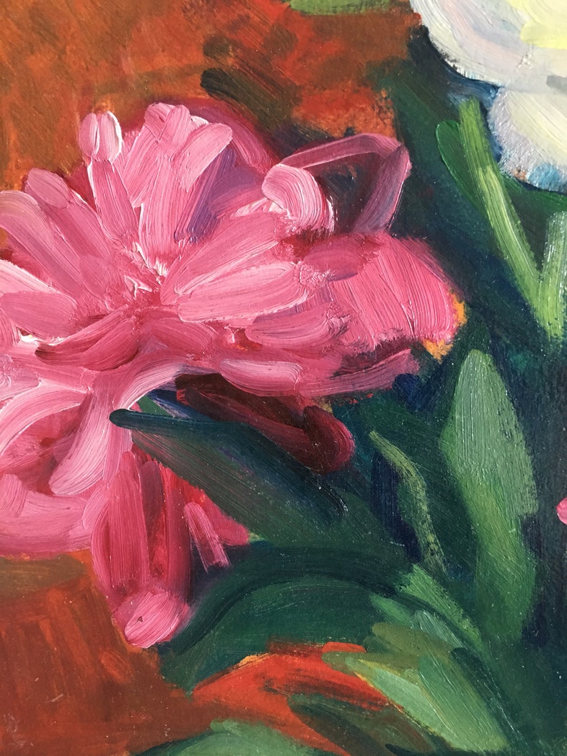 Swiss Artist : ERNST BUCHNER , Oil on Canvas , Floral Painting, Signed ...