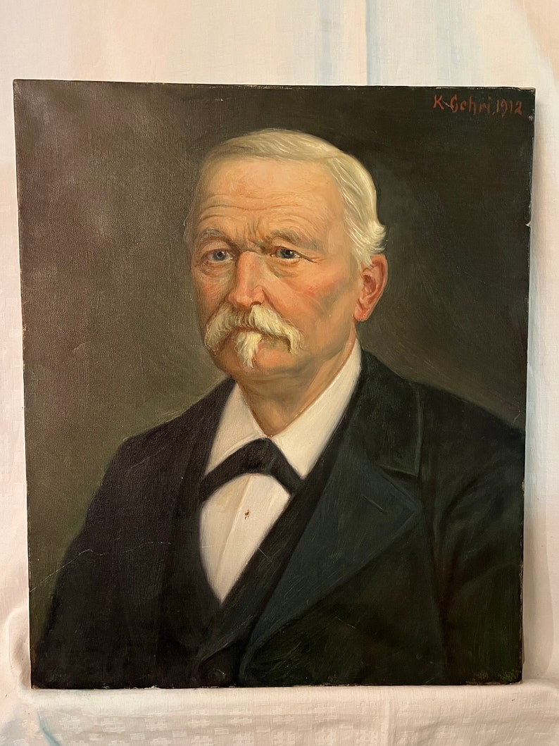 Karl Gehri 1850-1922 Beautiful Self-portrait Painting - Etsy
