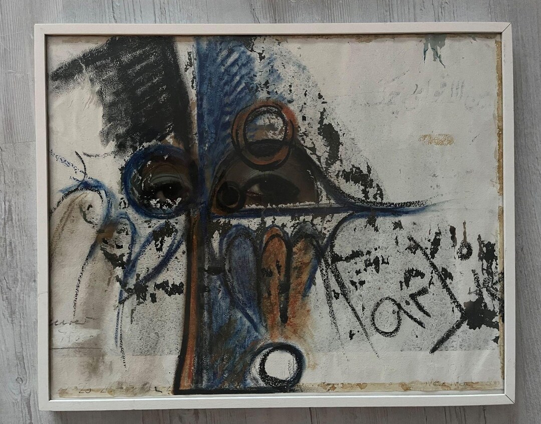 Collage/drawing by Paul Cartier (1928-2018) - Etsy