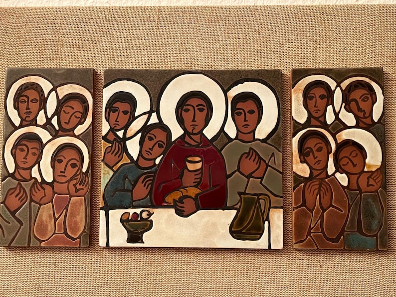 Ceramic Tile Art "the Last Supper" - Etsy