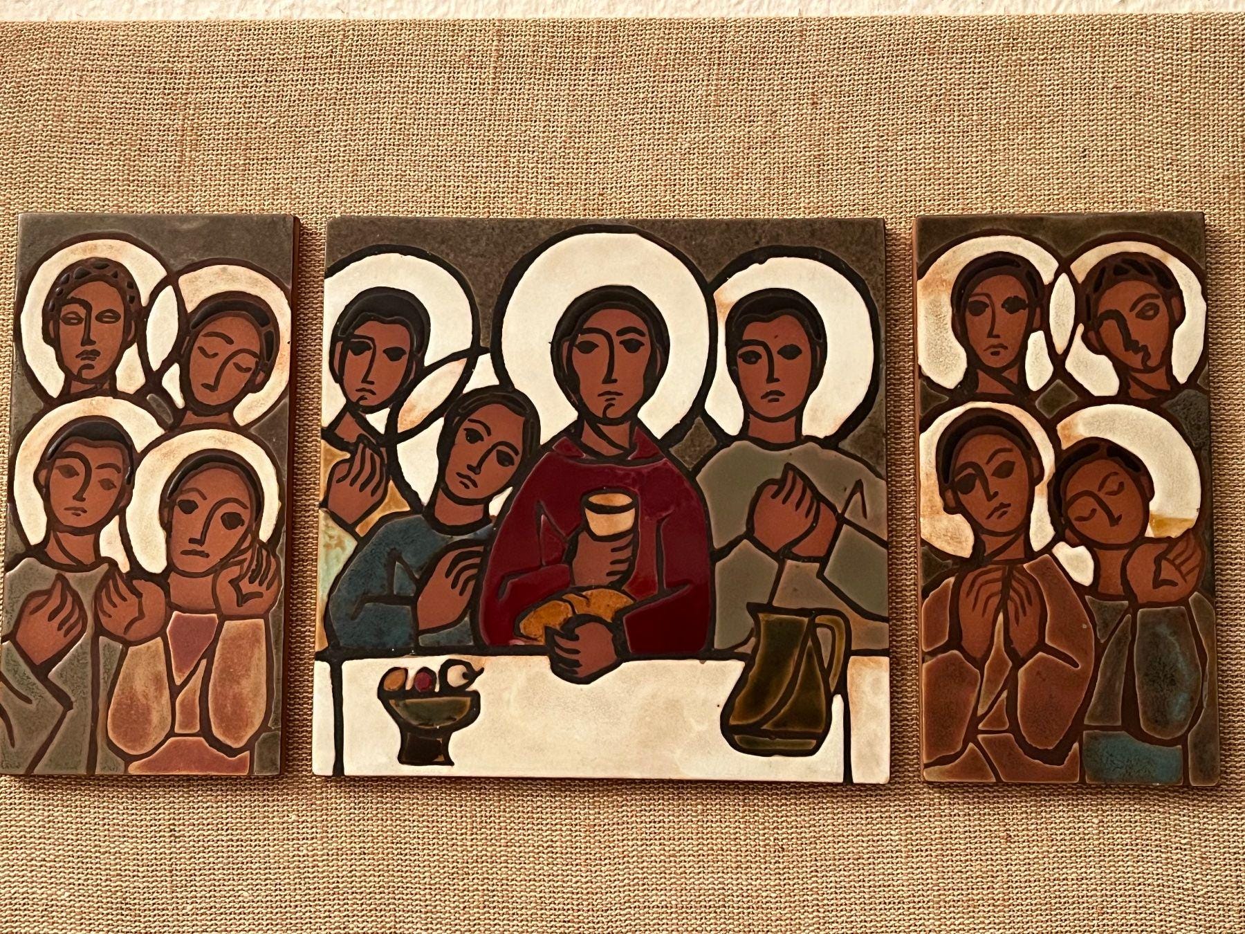 Ceramic Tile Art "the Last Supper" - Etsy