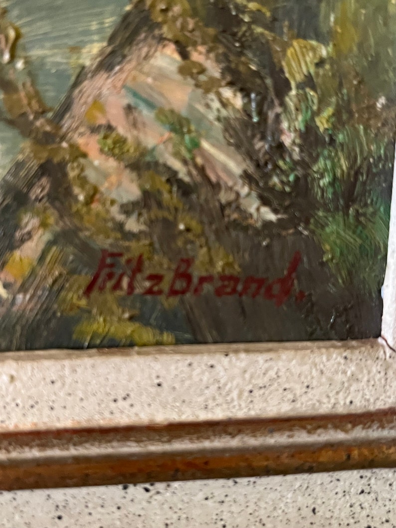 Fritz Brand, the Famous Swiss Alps Landscape Painting 1951 - Etsy