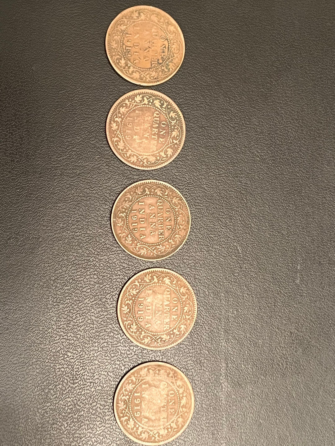 Bronze One Quarter Anna Coin of King George V of Calcutta (kolkata ...