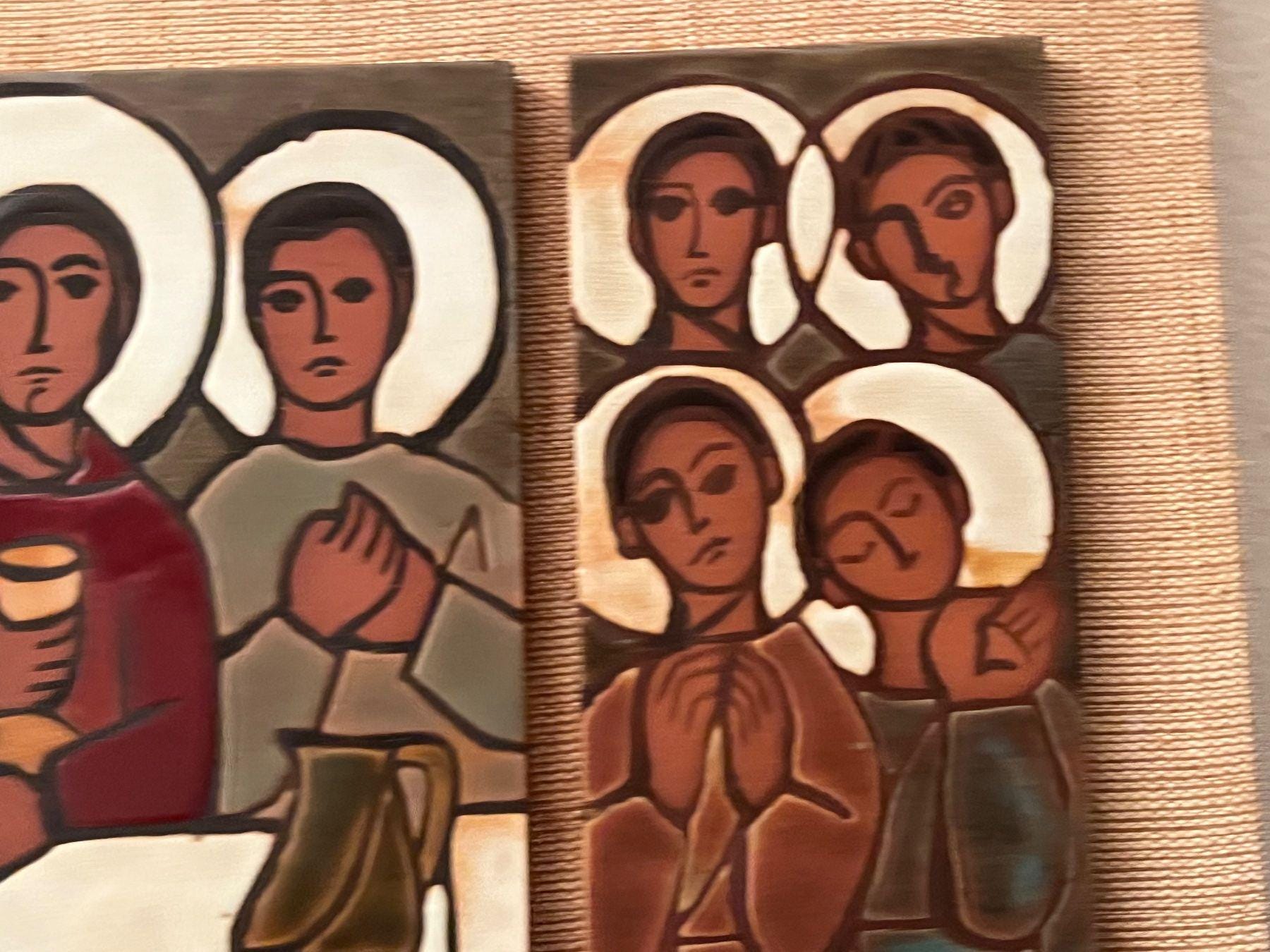 Ceramic Tile Art "the Last Supper" - Etsy