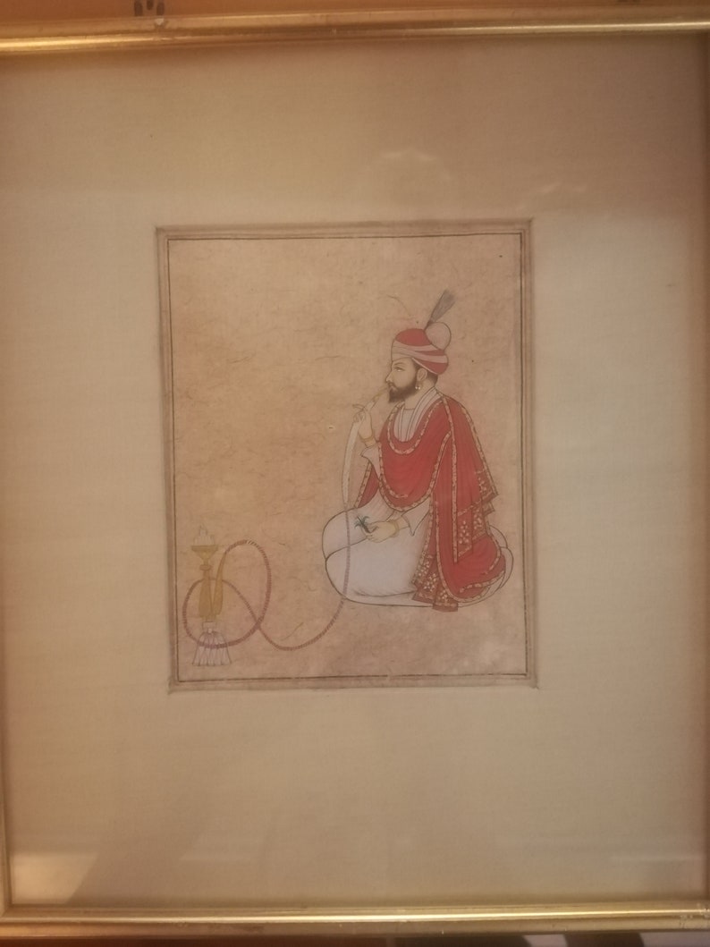 Indian Mugol Portrait Miniature - Etsy