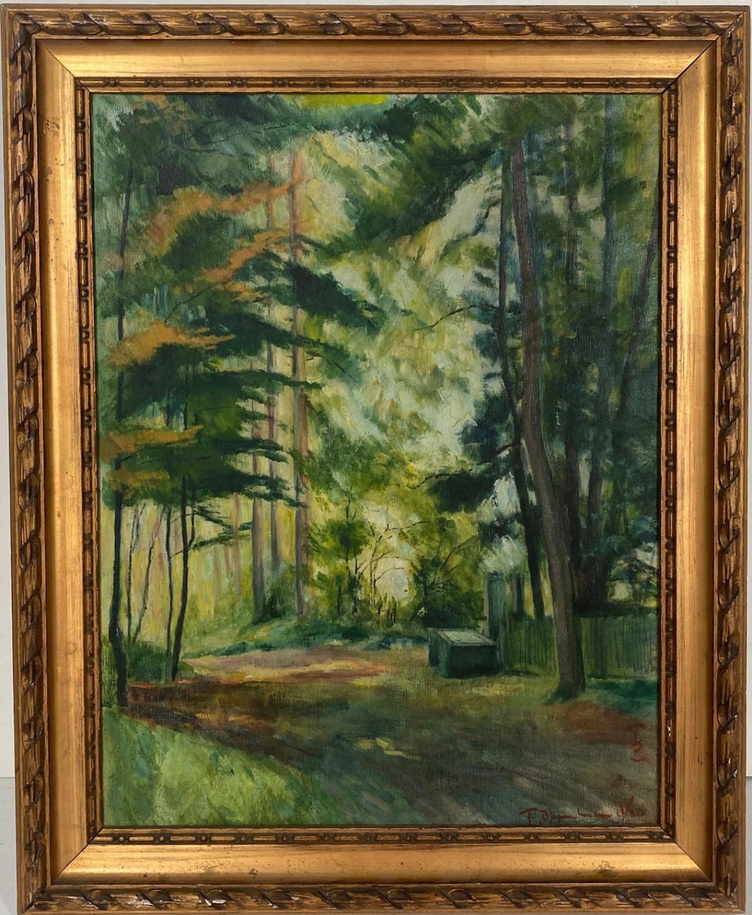 Fritz BERNHARD (1895-1966) Forest Scene Painting - Etsy