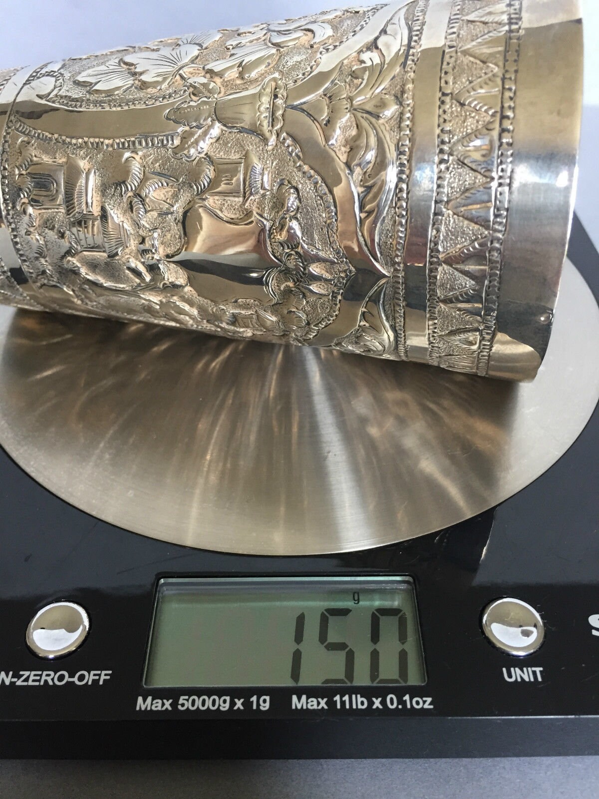 An Absolutely Stunning Solid Silver Drinking Cup or Beaker From ...