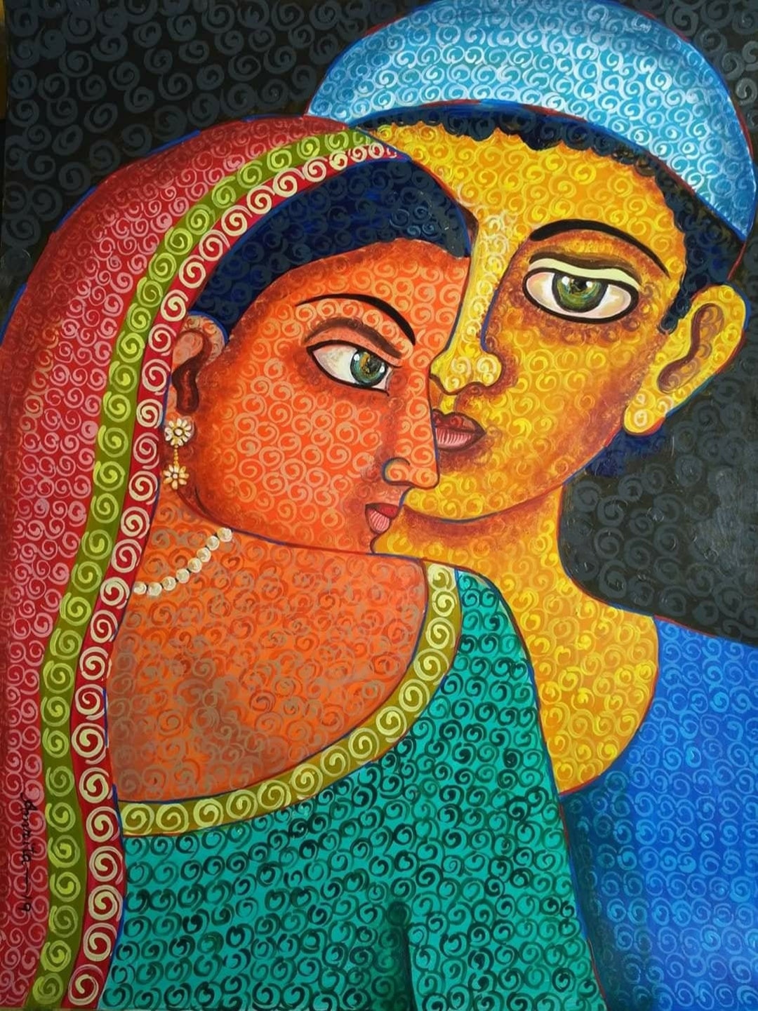 Amrita Chakraborty - Emerging Indian Artist, Colorful and Textured ...