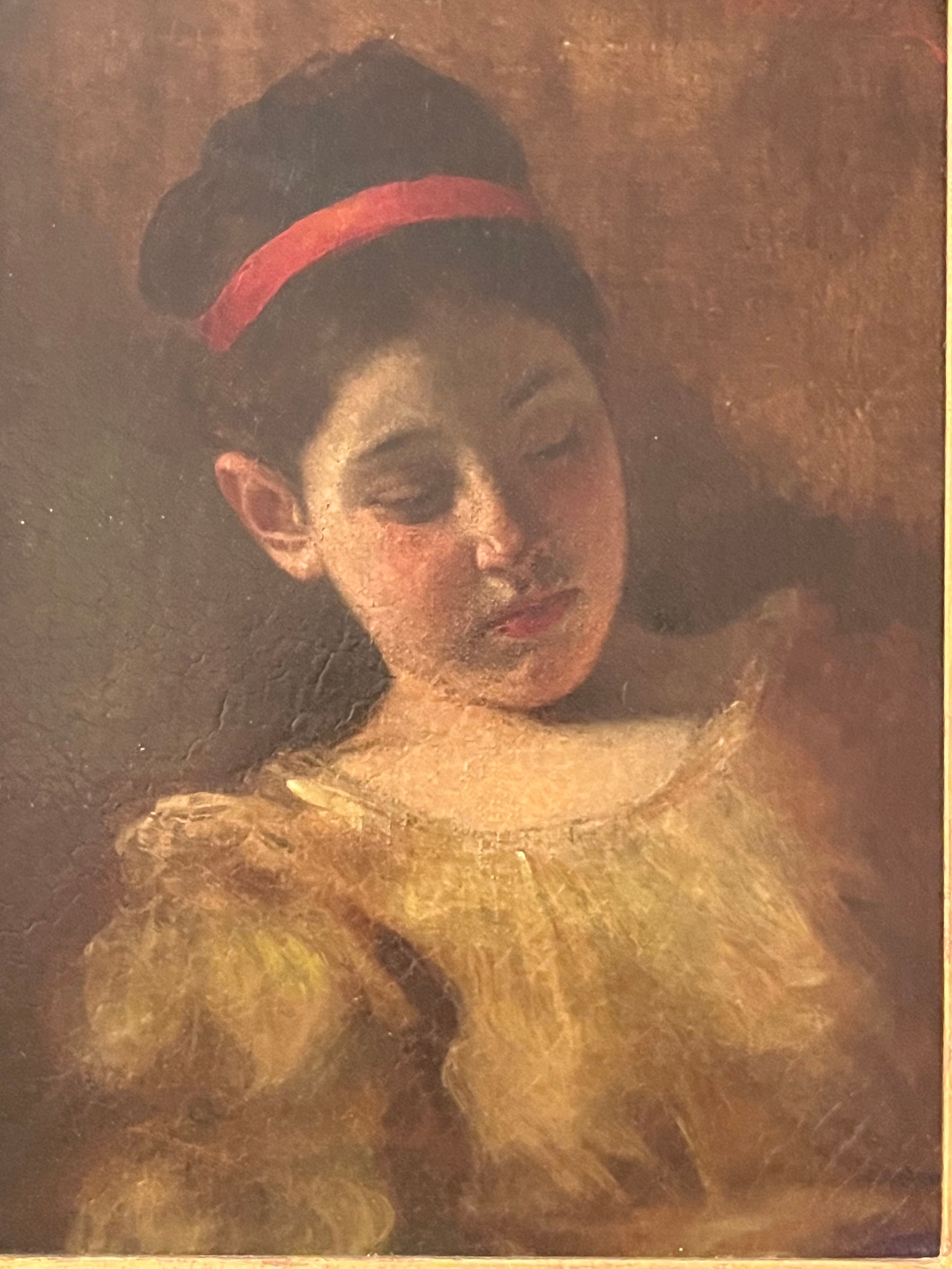 Otto Seitz (munich 1846 - 1912 Munich) Portrait of a Beautiful Young ...