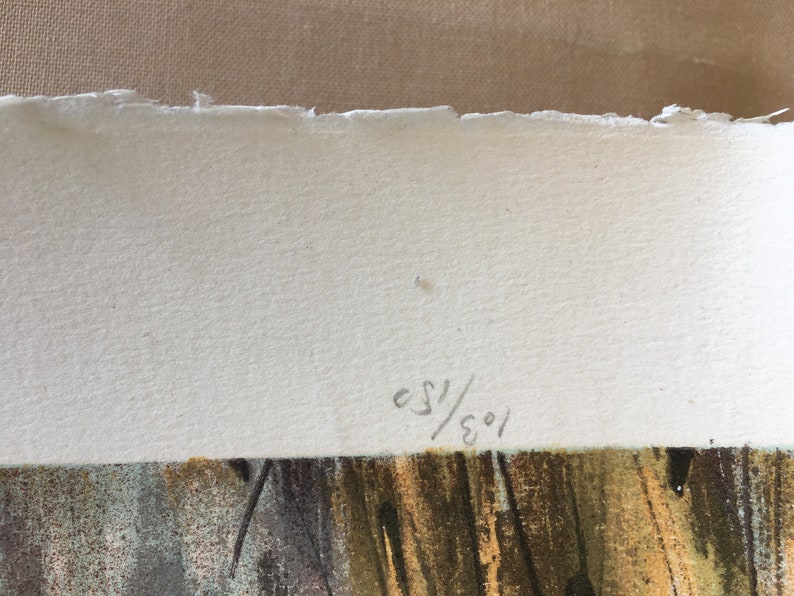 Pierre Letellier, French 1928 2000 COLORED Original Lithograph, Signed ...