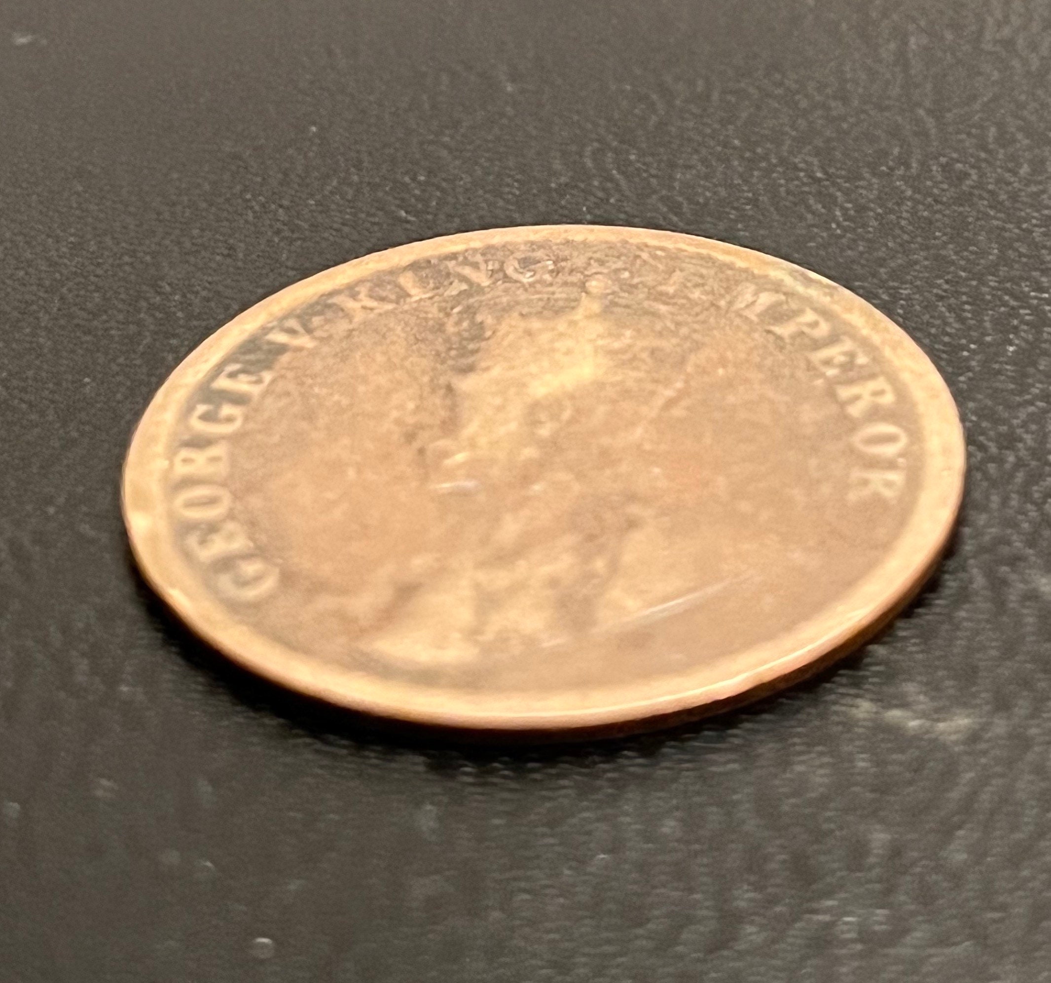 Bronze One Quarter Anna Coin of King George V of Calcutta (kolkata ...