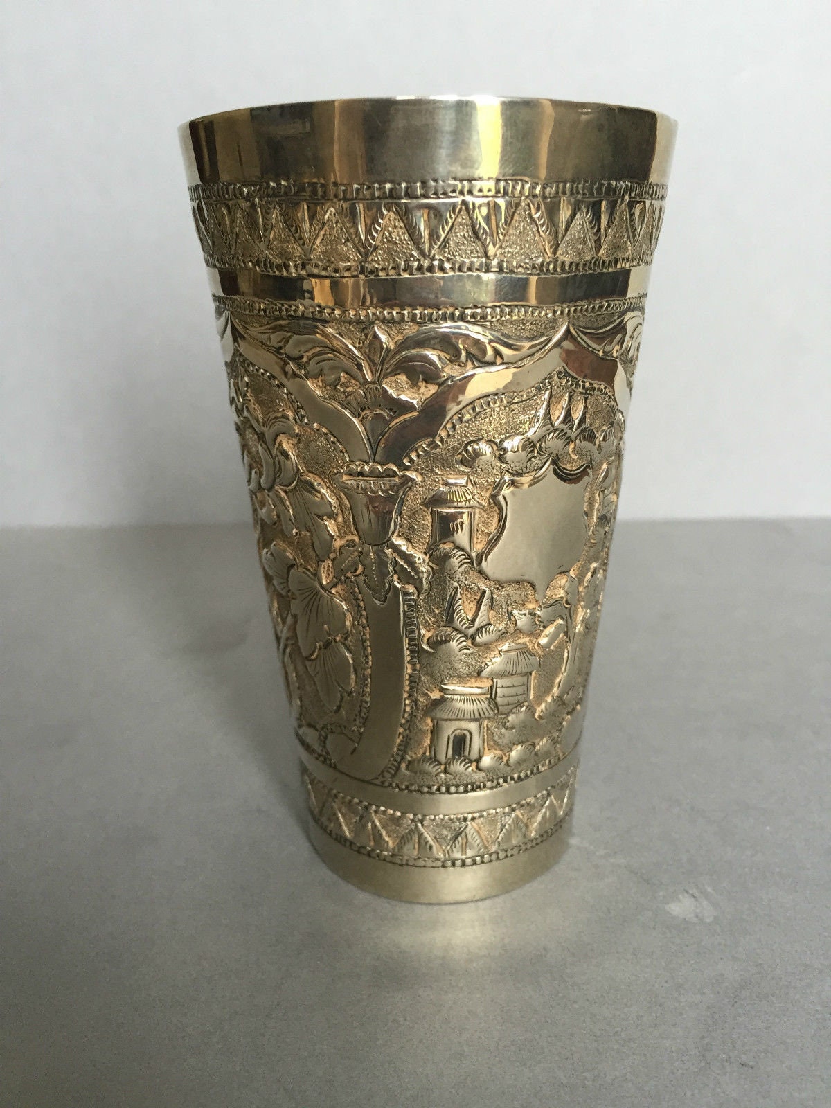 An Absolutely Stunning Solid Silver Drinking Cup or Beaker From ...