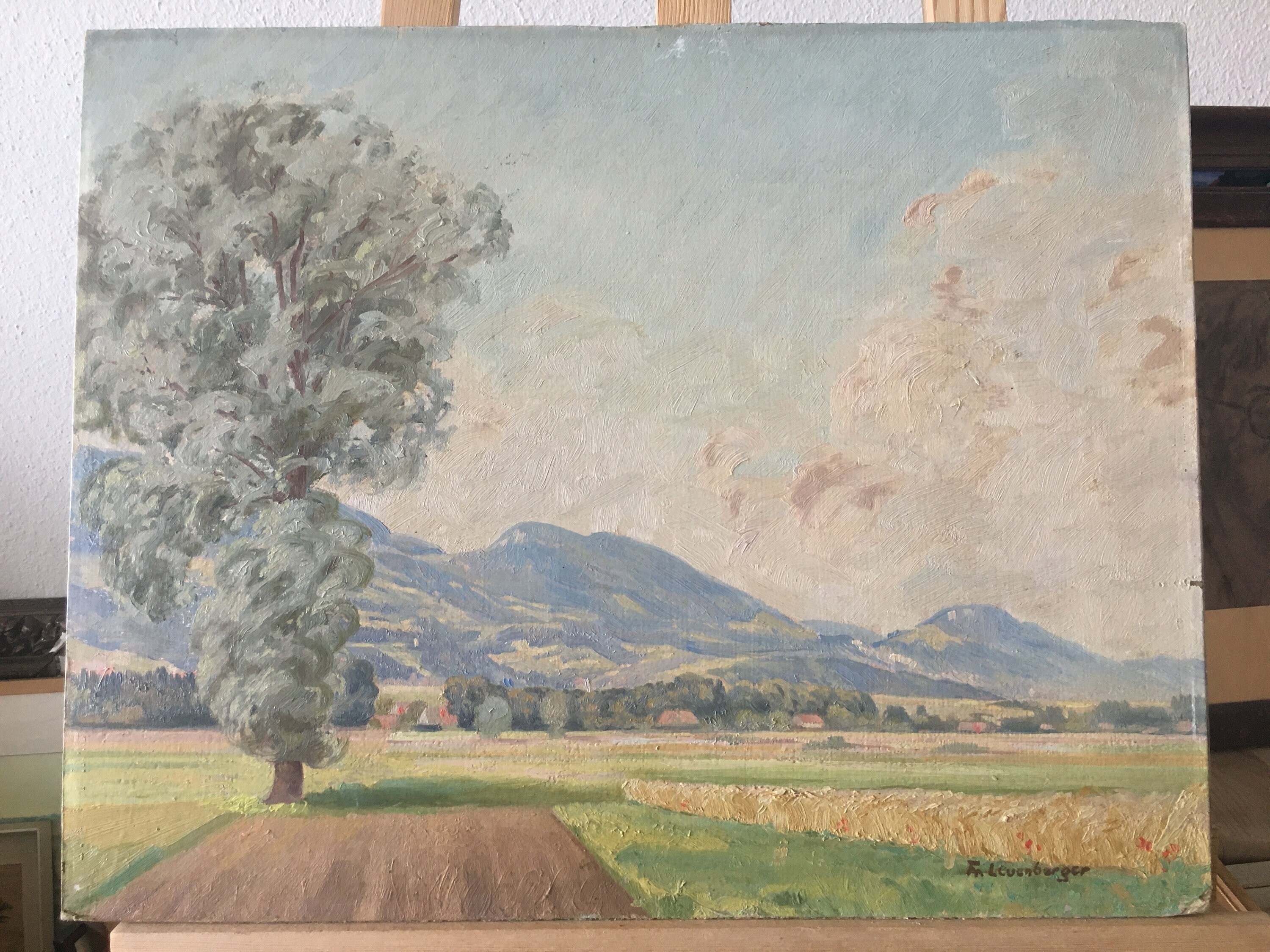 Fr. Leuenberger (-) Frederika Leuenberger 1887 SCHWEIZER KÜNSTLER ...