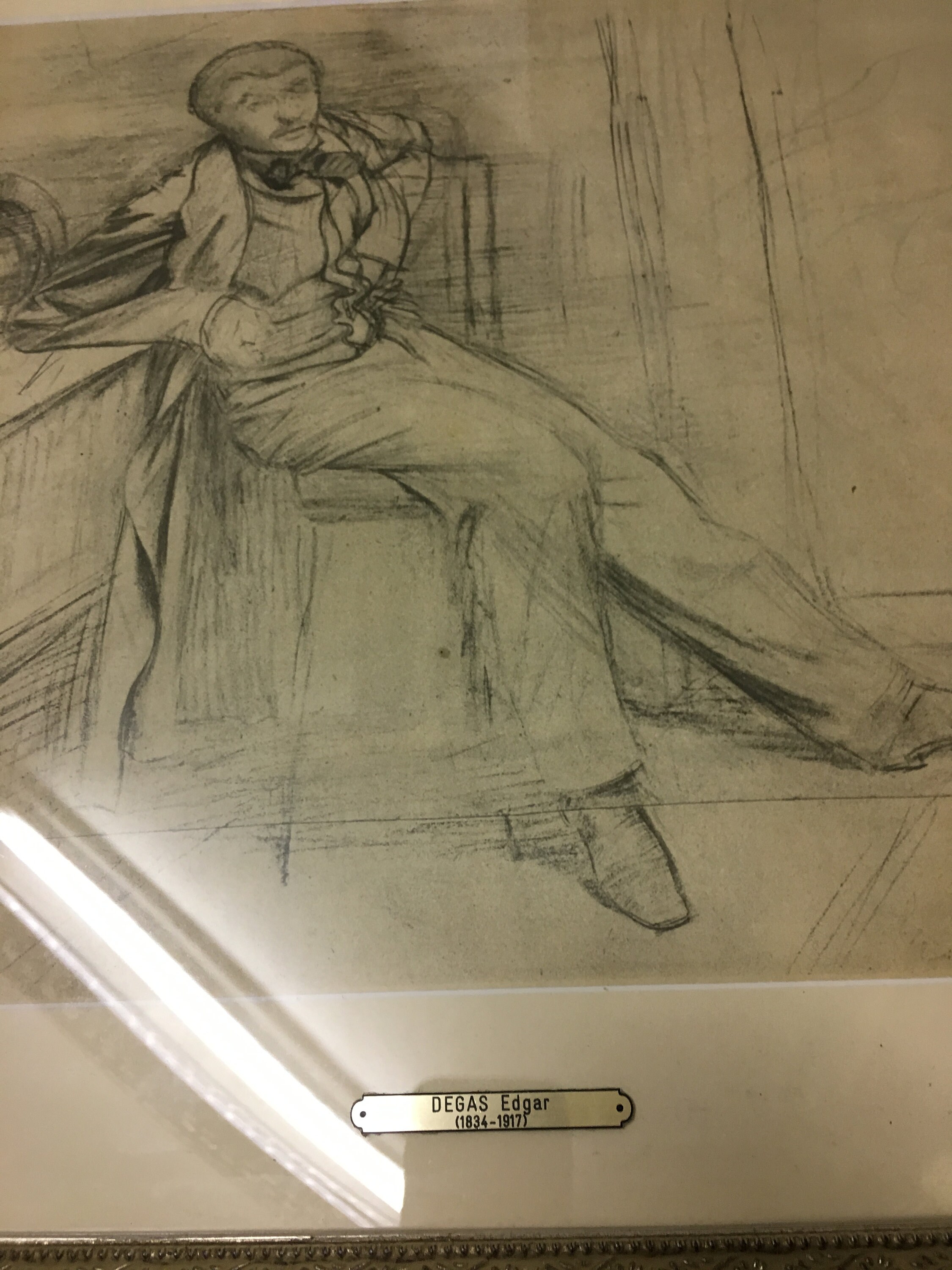 DEGAS Edgar, Man at the Top of Shape, Homme Au Haut De Forme, Stencil ...