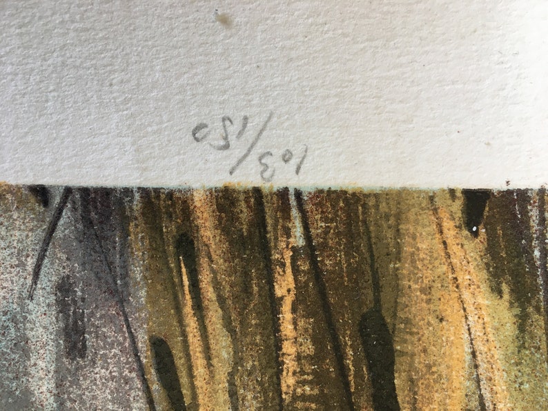 Pierre Letellier, French 1928 2000 COLORED Original Lithograph, Signed ...