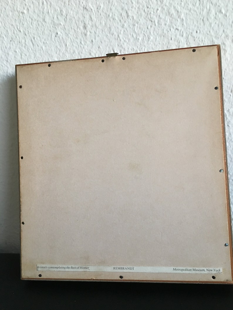 Aristotle Contemplating a Bust of Homer, REMBRANDT Oil on Canvas ...