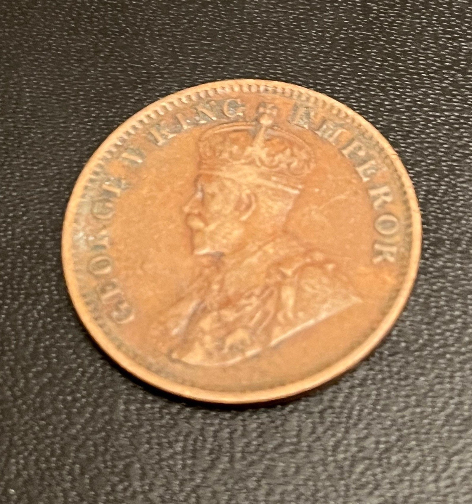 Bronze One Quarter Anna Coin of King George V of Calcutta (kolkata ...