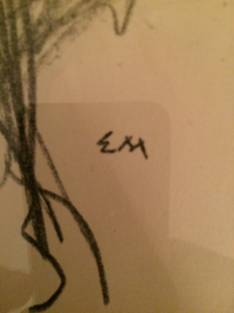 Ernst Morgenthaler (1887-1962) Monogram EM Signed Sketch High Auction ...
