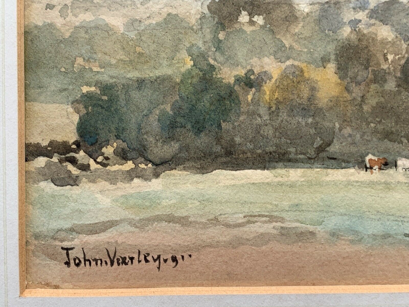 John Varley 1850-1933 watercolour View of The Ghats from Deccan India ...