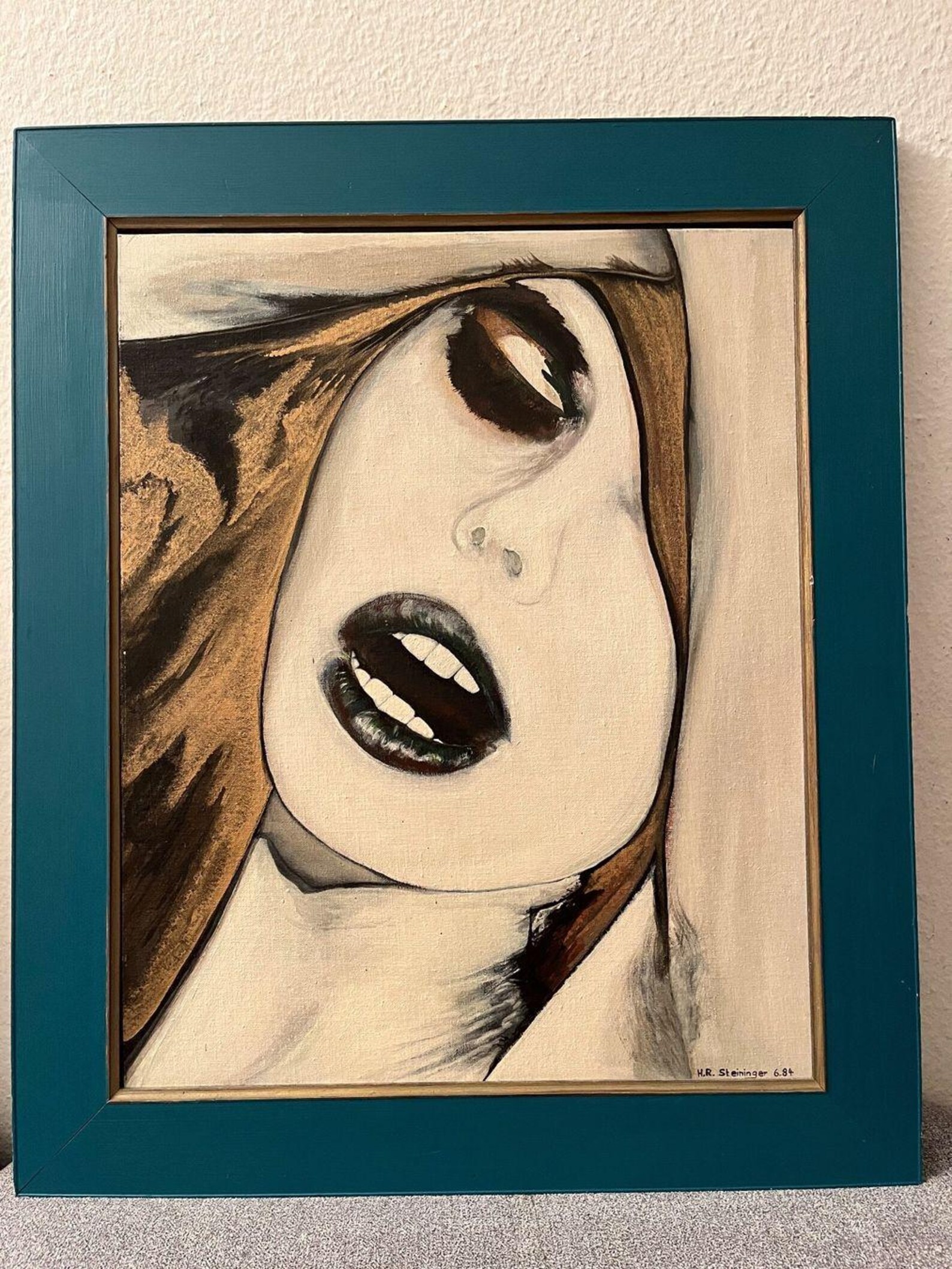 Hans-rudolf Steininger "golden Girl" Signed - Etsy