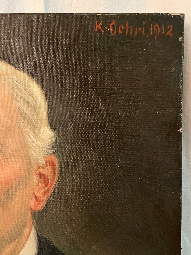 Karl Gehri 1850-1922 Beautiful Self-portrait Painting - Etsy