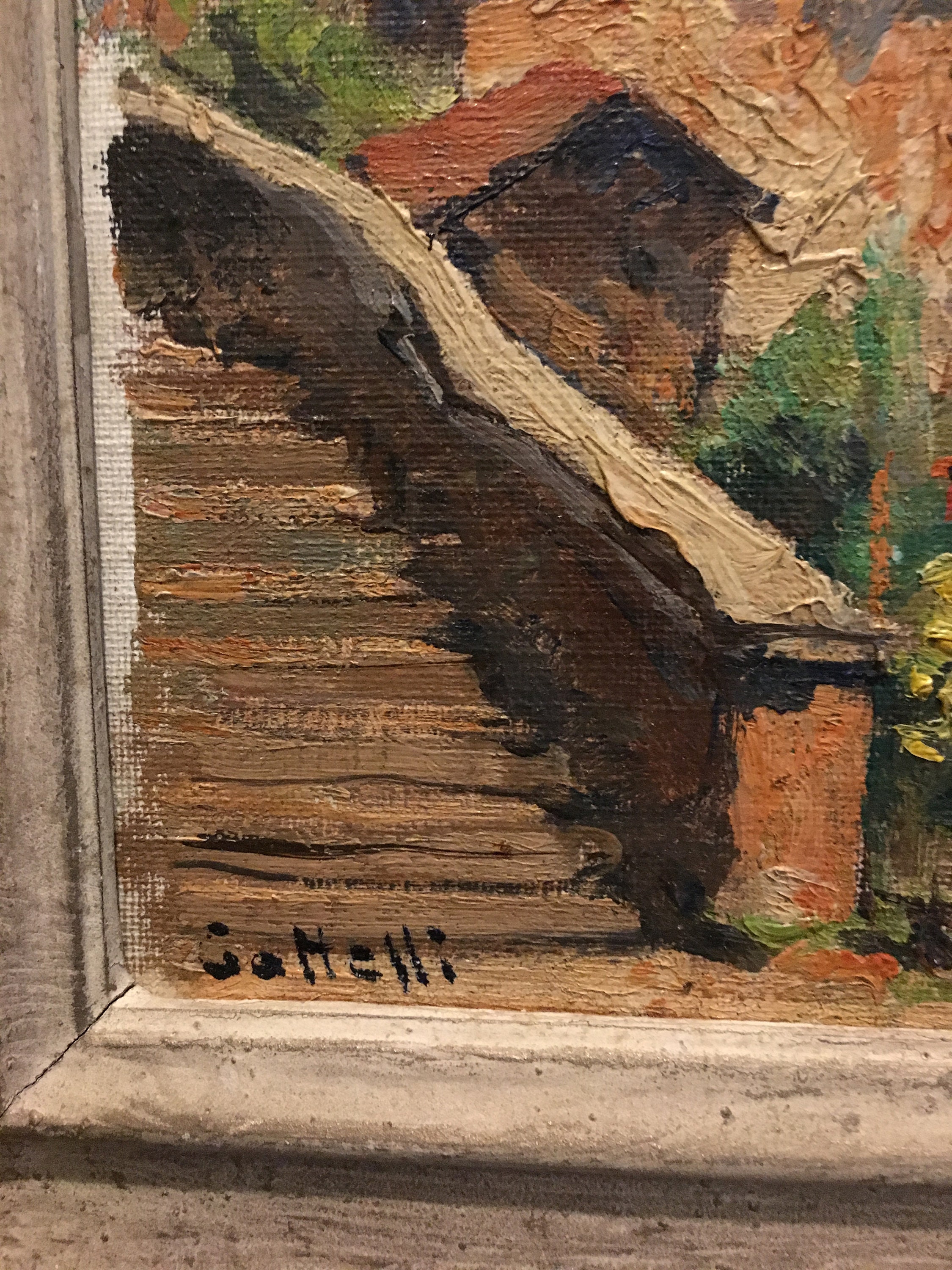 Gattelli Dardo (gottardo Gattelli) Italian Painter Signed Oil on Board ...