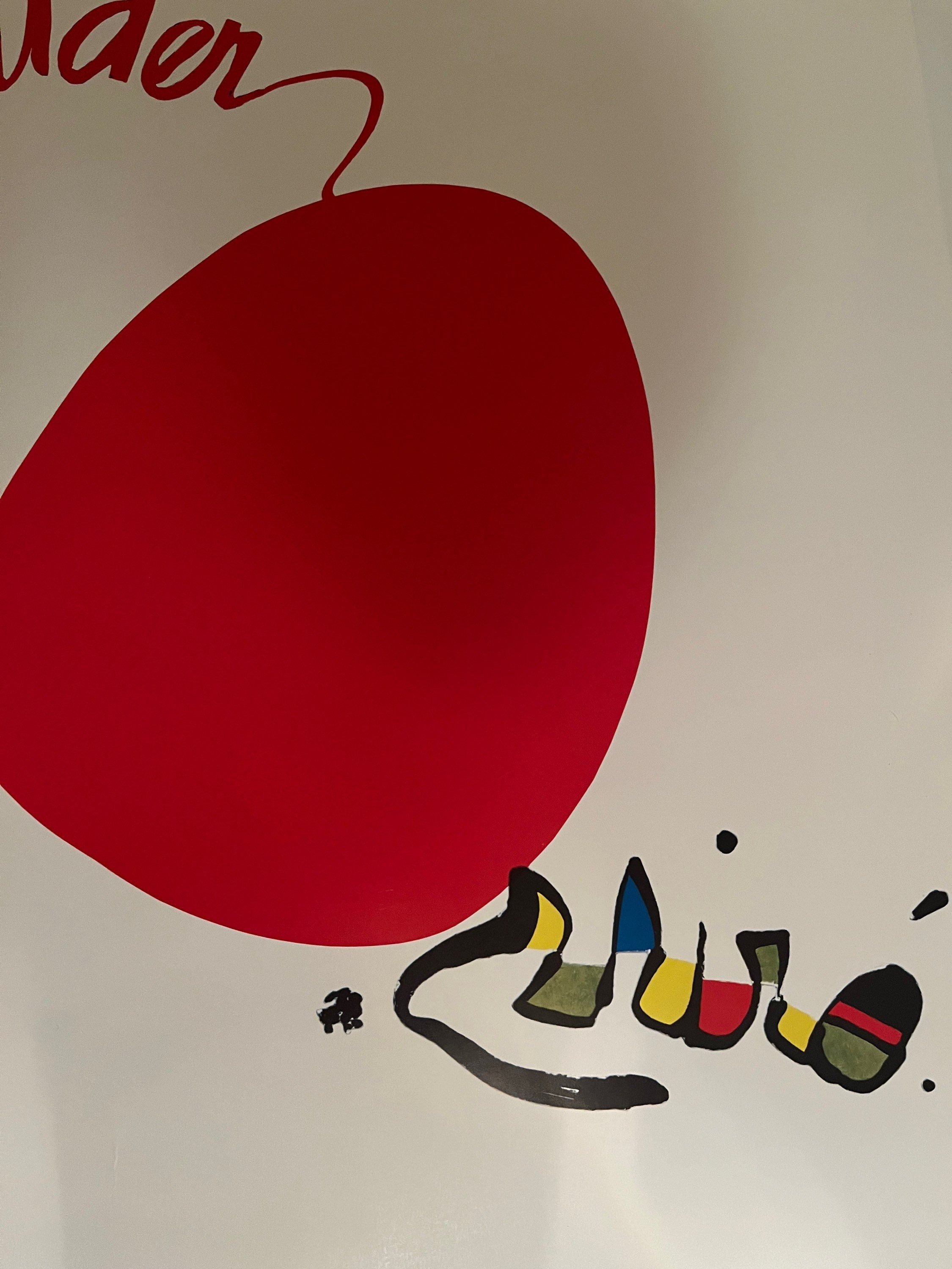 ALEXANDER CALDER - Large Size Poster Published Feb/march 1989 Galeria ...