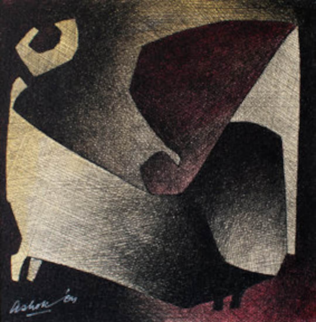 Abstract India Emerging Painting Indian Ashok Bhowmick, Renowned Artist ...