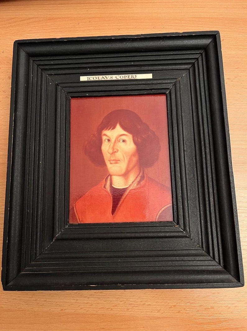 Vintage Copernicus Framed Portrait Print Decor - Etsy