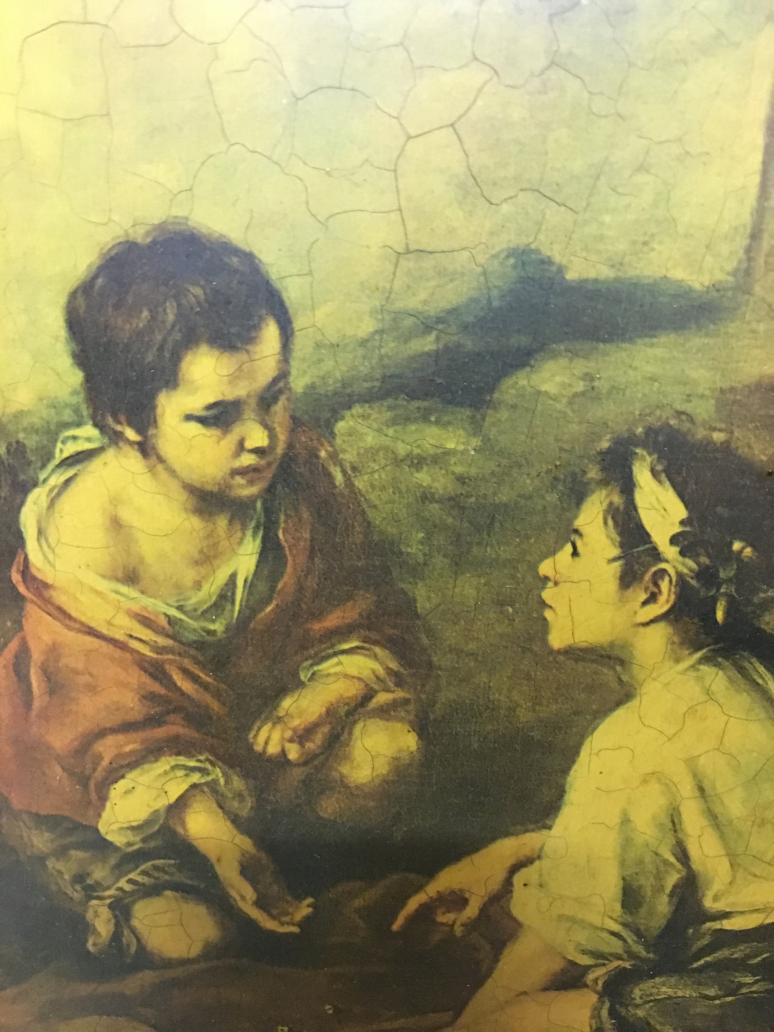Bartolomé Esteban Murillo Beautiful Print Painting Of 2 Young Boy