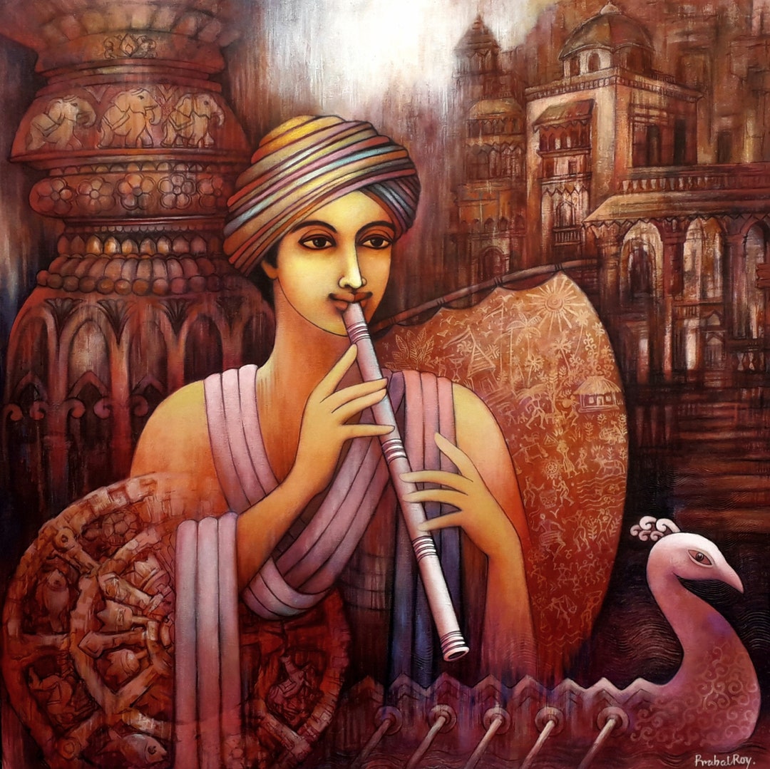 Buy PRABAL ROY - Listed Emerging Indian Artist, Colorful and Textured, Internationally ...