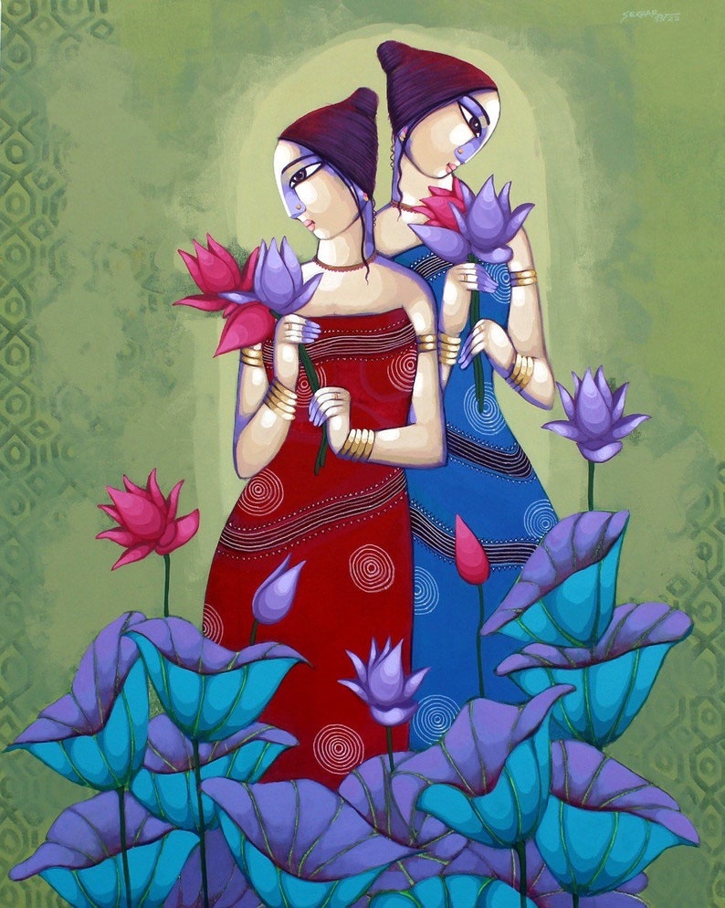 Sekhar Roy - Emerging India Artist Painting From INDIA - Etsy