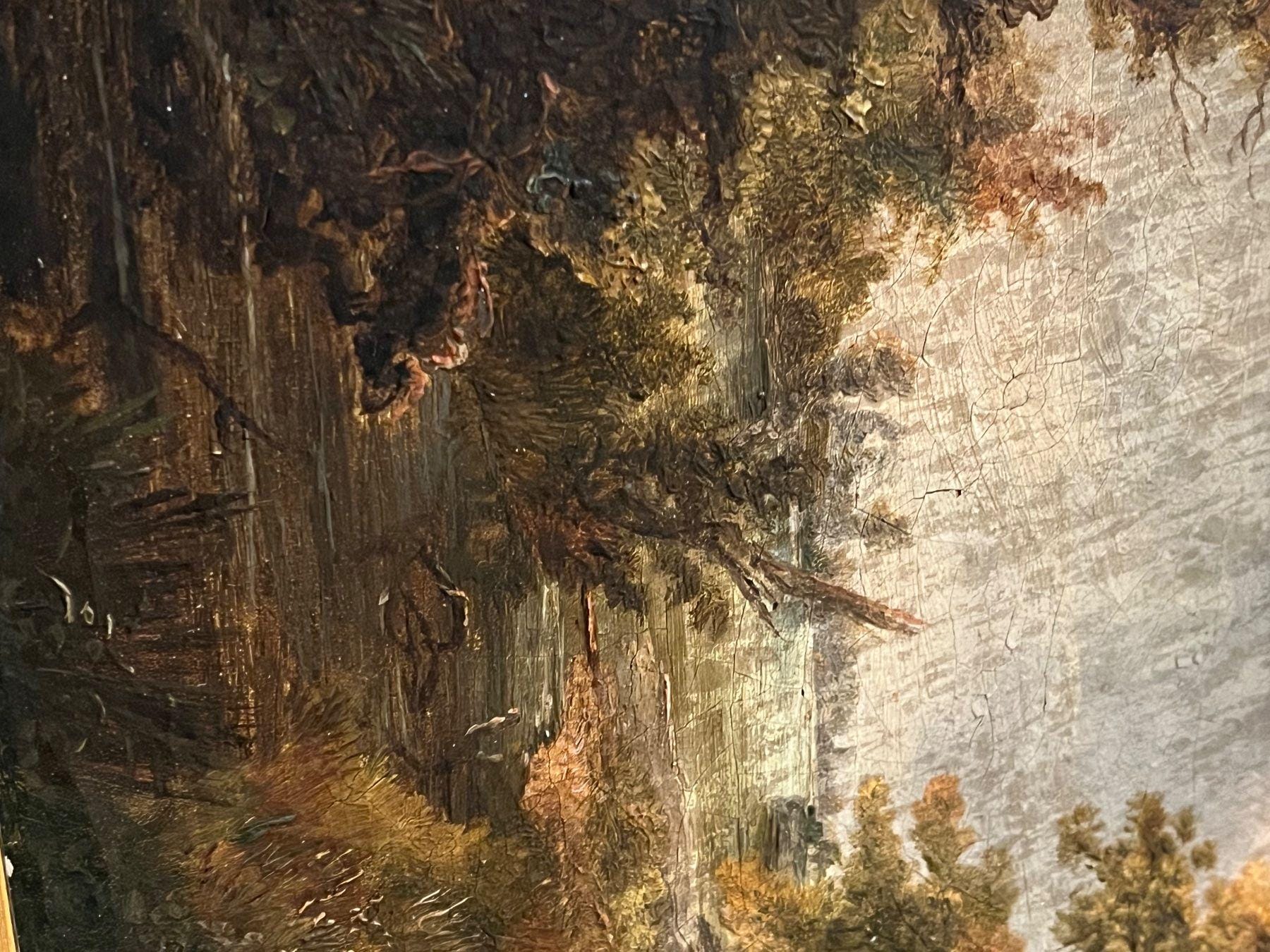 VERY OLD Antique Framed Oil Painting - Landscape Scene - Etsy
