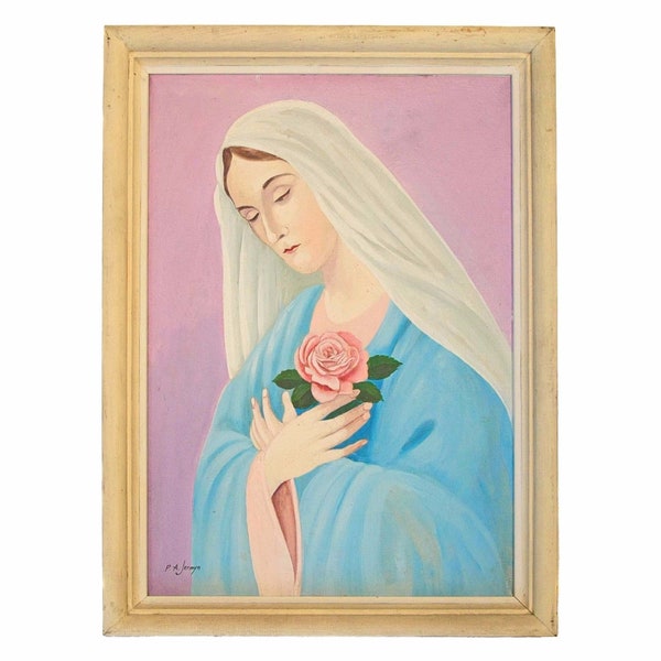 Praying Lady Painting - Etsy