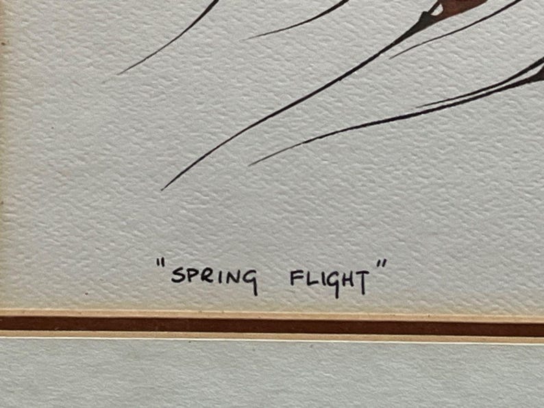 Benjamin Chee Chee Original Signed Framed Art Deco Goose - Etsy