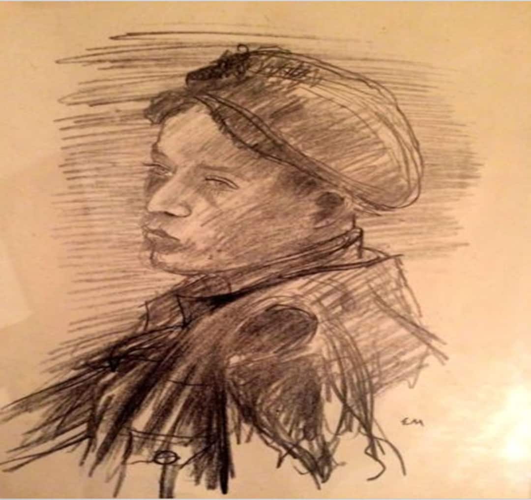 Ernst Morgenthaler (1887-1962) Monogram EM Signed Sketch High Auction ...