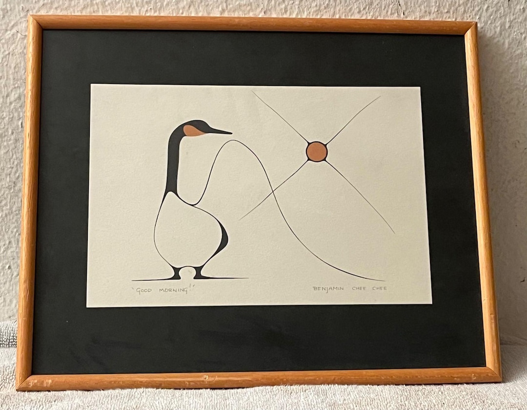 Benjamin Chee Chee Original Signed Framed Art Deco Goose - Etsy